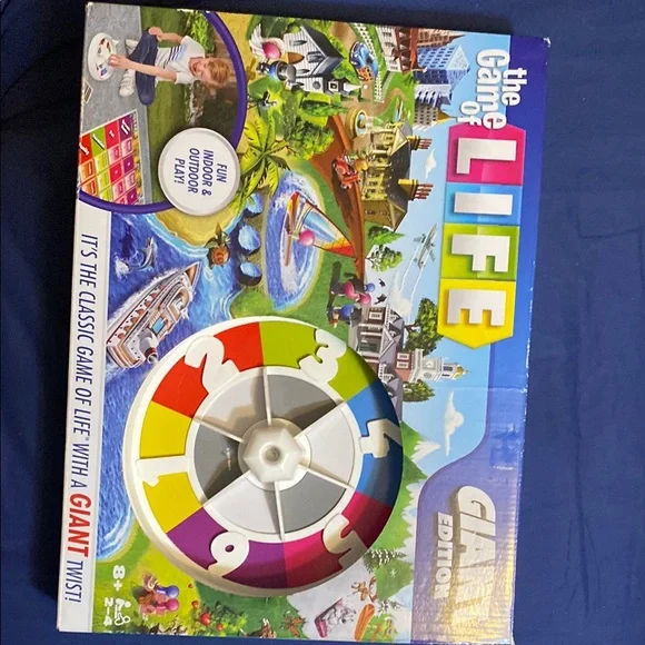 Hasbro | Toys | Hasbro The Game Of Life Giant Edition Red Yellow Blue ...